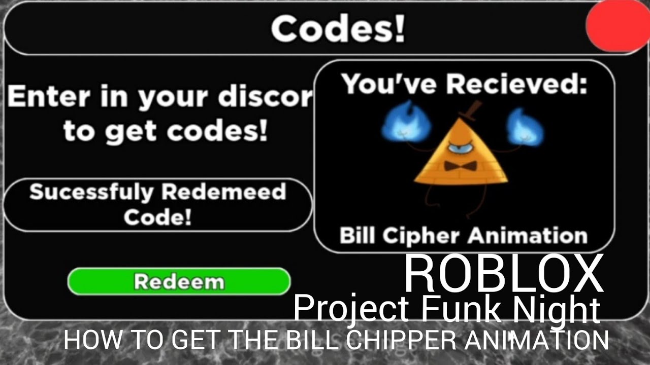 ROBLOX Project Funk Night How To Get The Bill Chipper Animation 2022 ...