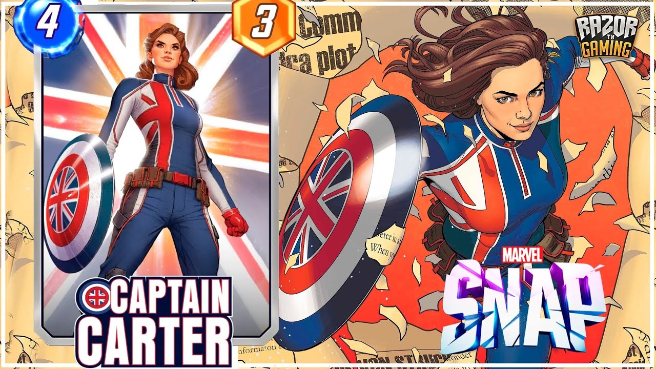 NUEVA CARTA CAPTAIN CARTER ¿MERECE LA PENA? + MAZOS 🔴 MARVEL SNAP - YouTube