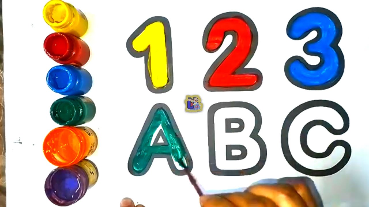 🎉 Fun & Colorful ABC & 123 Worksheets for Kids! | KKids Learning - YouTube