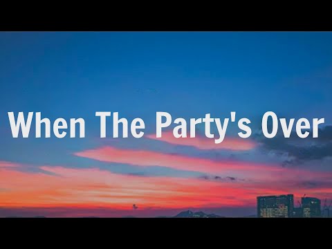 Billie Eilish - when the party's over (Lyrics) - YouTube