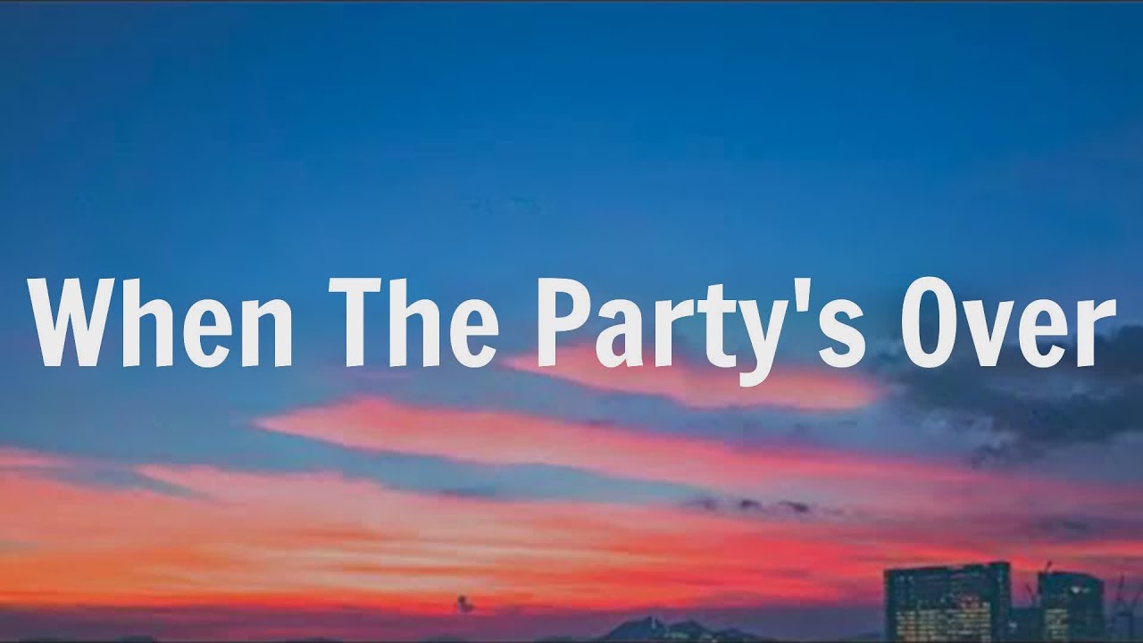 Billie Eilish - when the party's over (Lyrics) - YouTube