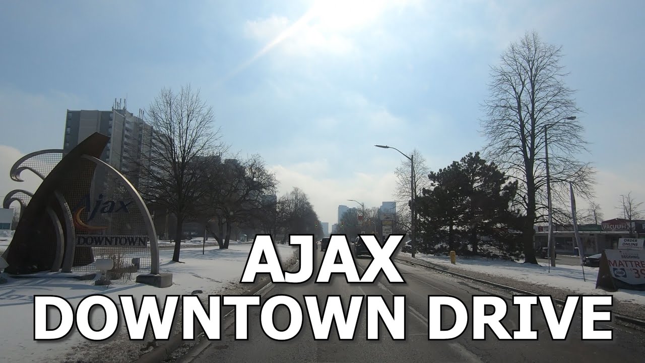 [4K] 🇨🇦 Toronto Drive - Ajax Downtown Drive | Lake Drive Way - YouTube
