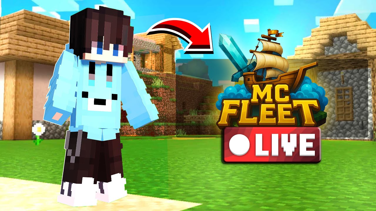 Playing in Mc Fleet server 😃 - YouTube