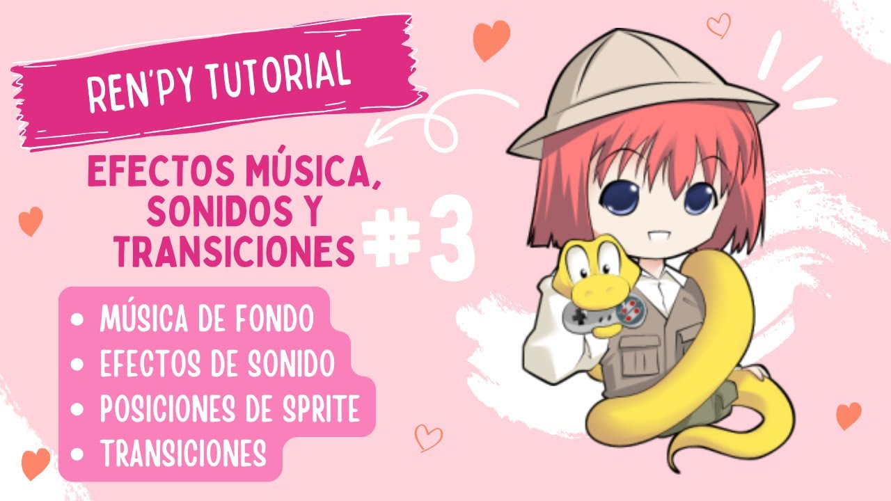 Renpy Tutorial #3 - Efectos Música, Sonidos y Transiciones - VenusTuto - YouTube