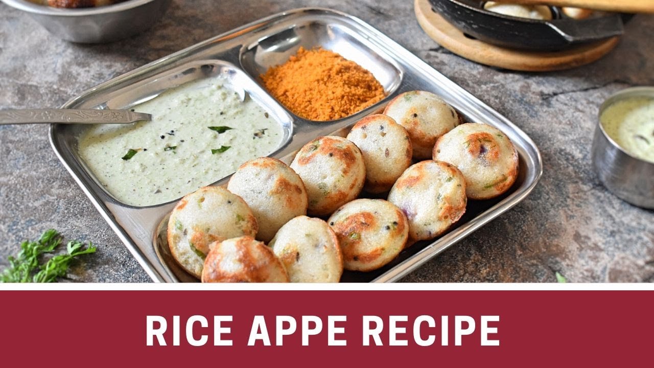 Rice Appe | Paddu | Guliappa Recipe - YouTube