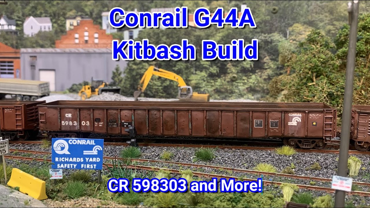 Conrail G44A Gondola Kitbash Part 1 - YouTube