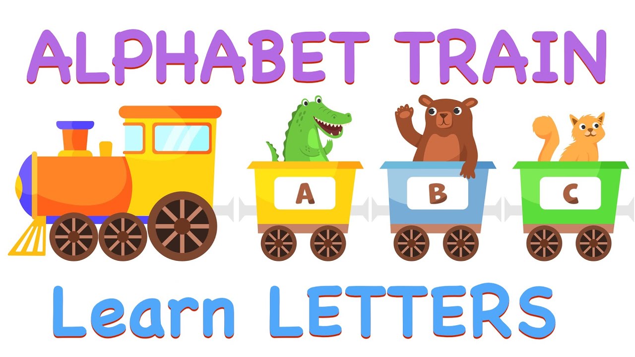 Alphabet Train | Learn Letters and Animals | Preschool and Kindergarten ...