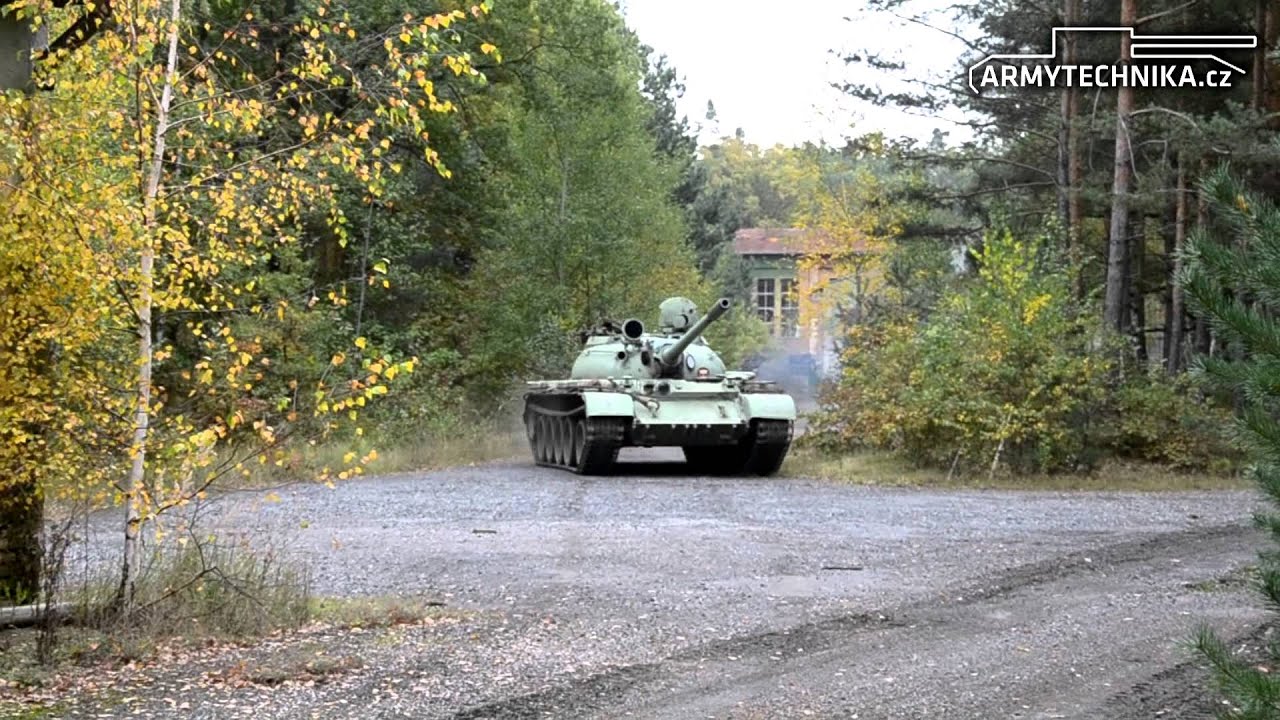 Tank T-55A - YouTube