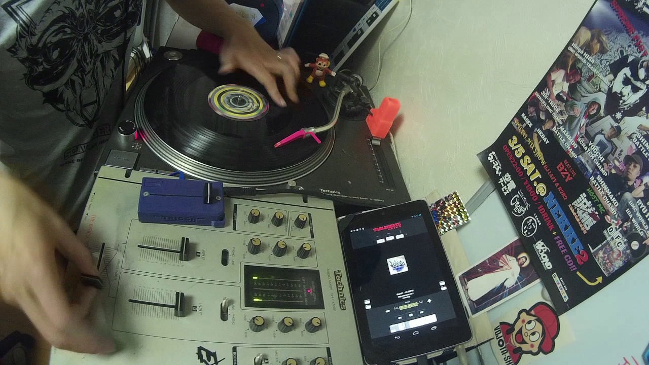 DJ ARTHUG's Scratch Looper "PLAKAMOT BREAK" beat1 scratch practice ...