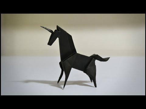 Origami tek boynuz (unicorn) yapımı