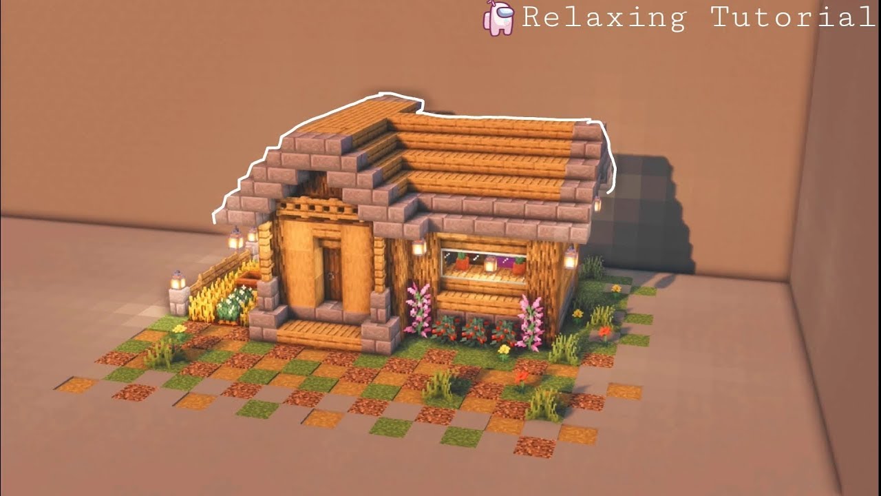 How To Build A Simple Starter Base in Minecraft [ TUTORIAL ] - YouTube