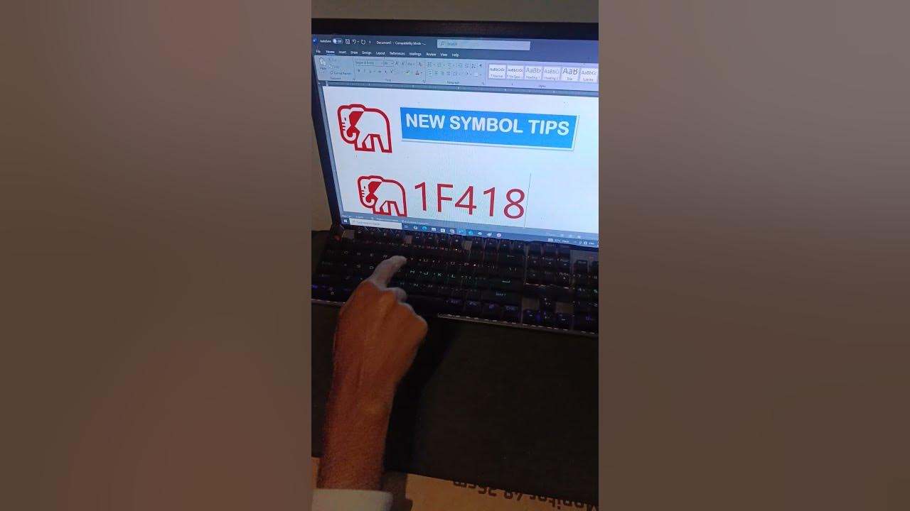 New Symbol 🐘🐘🐘🐘 #nicl #computerzone #computergk #nclcomputer #typing #nic #computerknowledge # ...