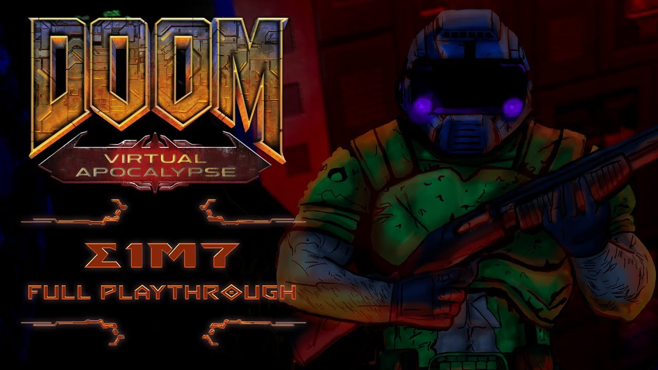 Doom Virtual Apocalypse E1M7: Computer Station Full Playthrough - YouTube