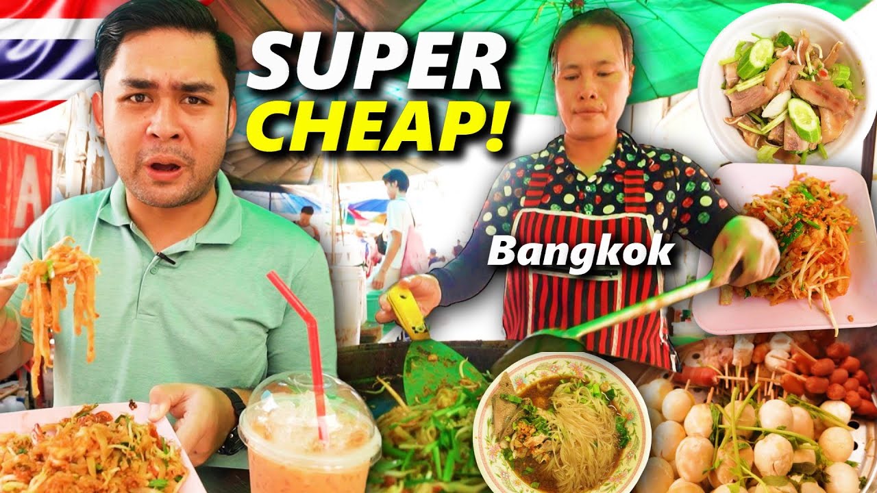 10 SUPER CHEAP Street Food of BANGKOK! Best Thai Cheap Eats!🇹🇭 - YouTube