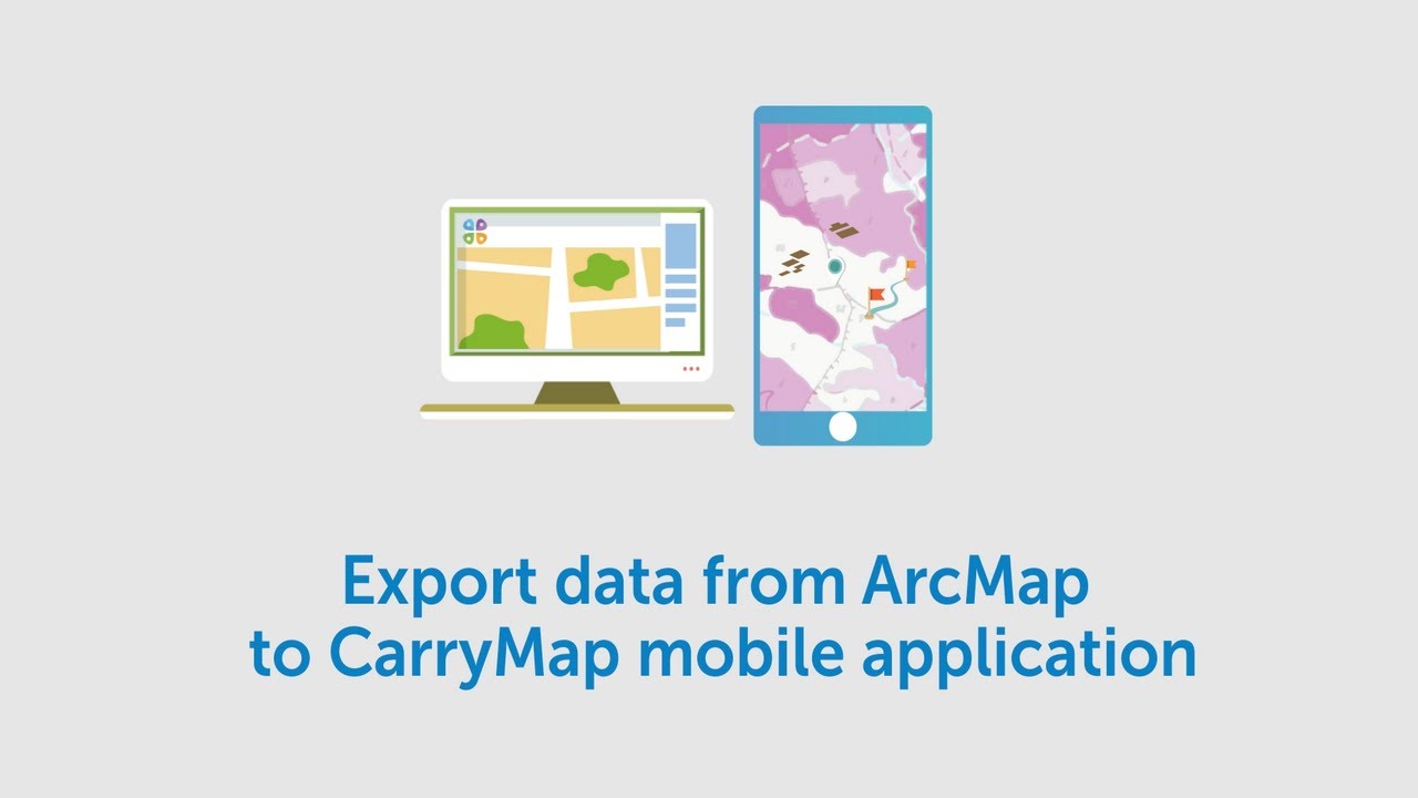 Export data from ArcMap to CarryMap mobile application - YouTube