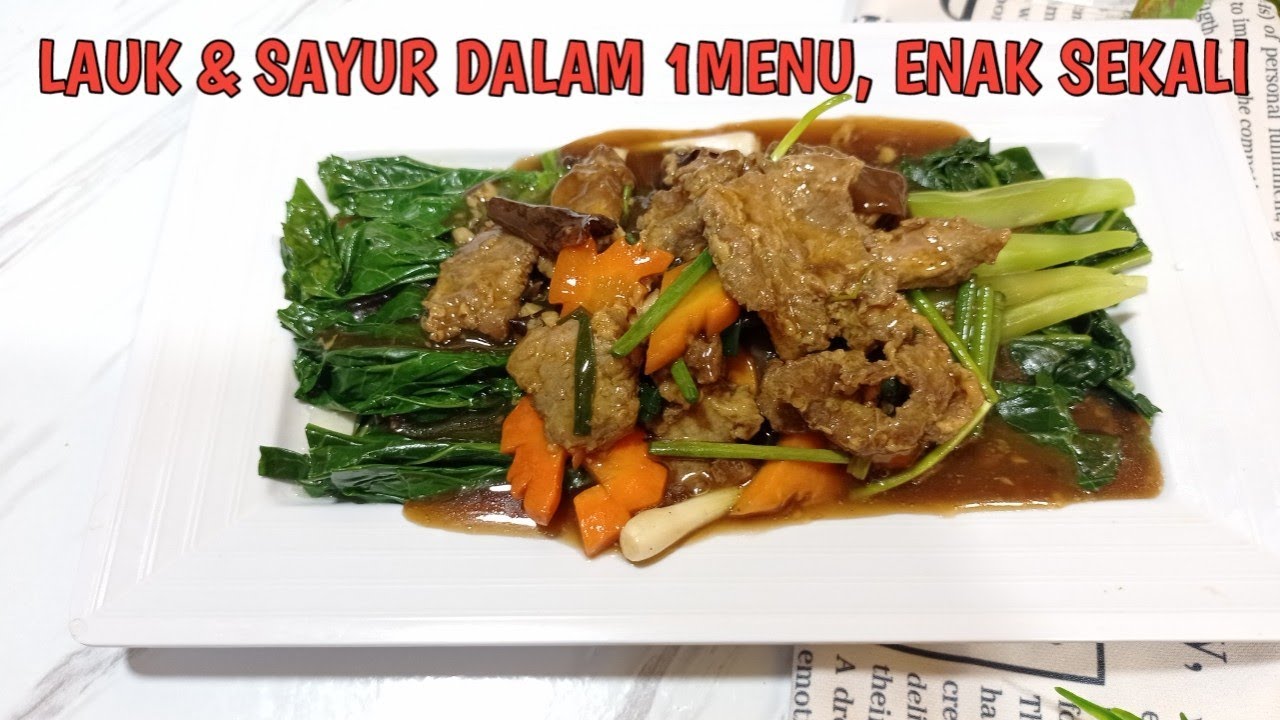 RESEP KAILAN CAH SAPI ala X.O Resto. - YouTube