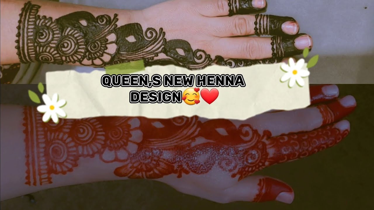 Queen henna artist new henna design No:4 🥰 - YouTube