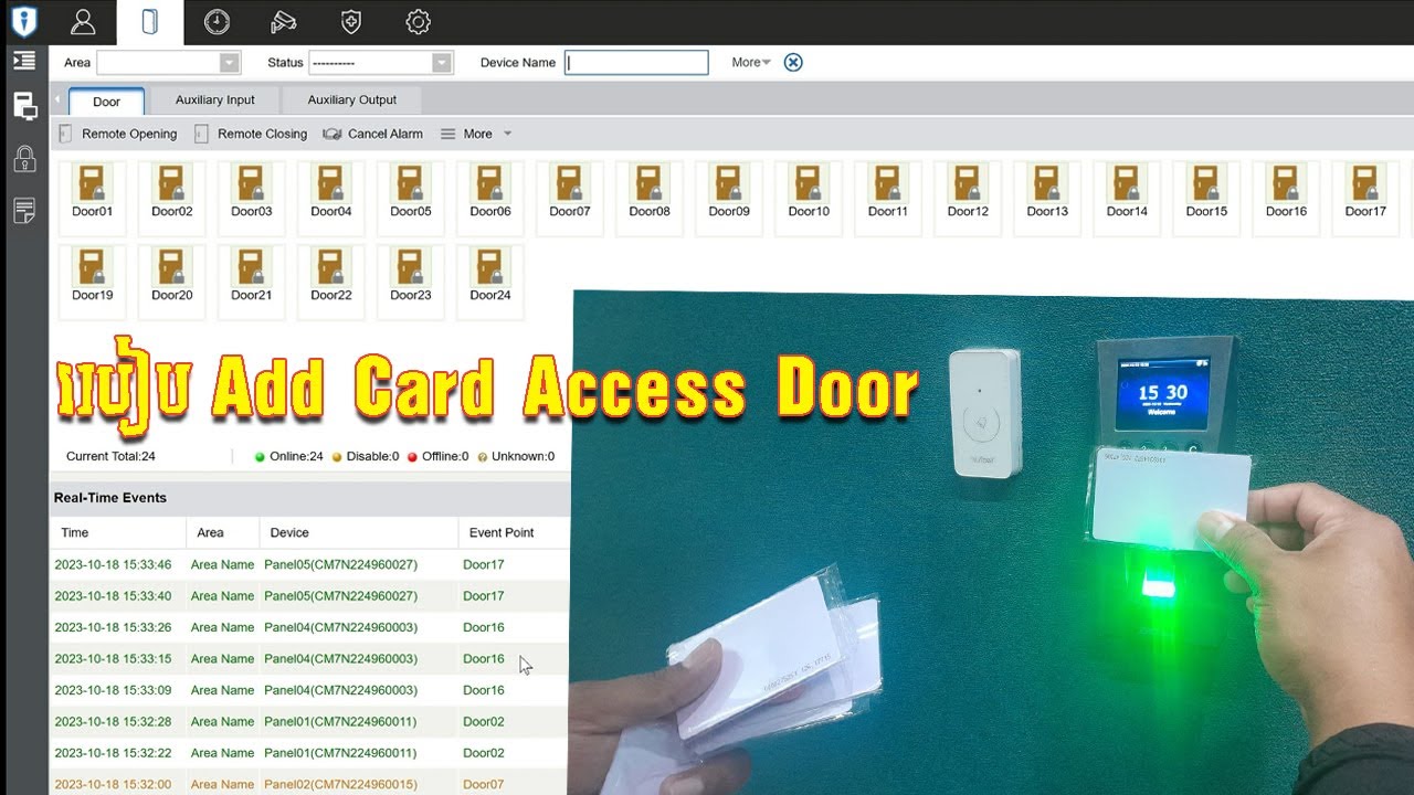 How to Add Master Card Access Door - YouTube