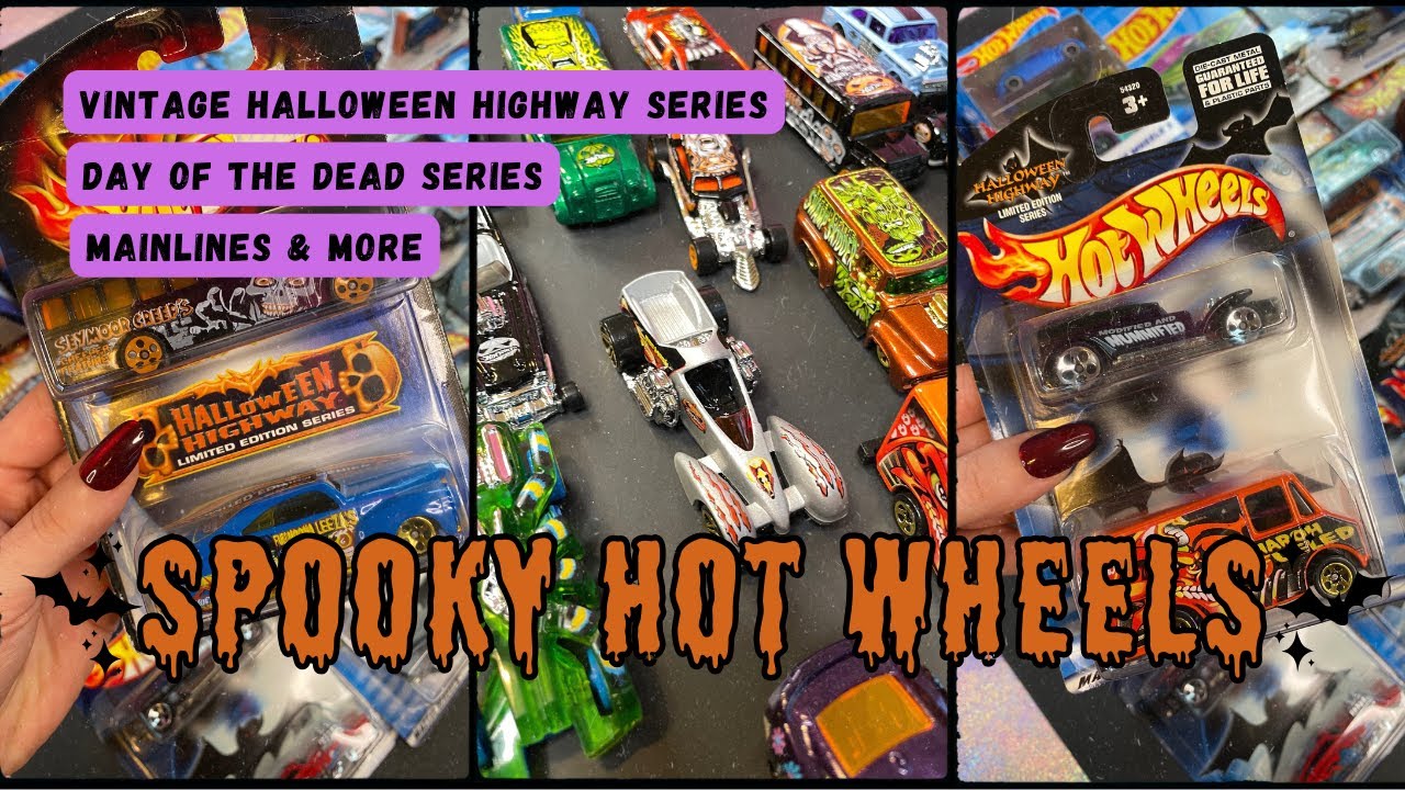 Unboxing 30+ SPOOKY Hot Wheels Vintage Halloween Highway, OG Boneshaker, Day of the Dead & more ...