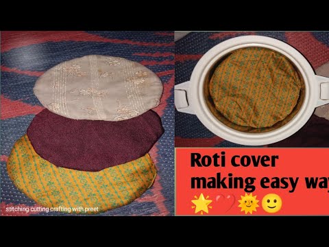 making roti cover easy way using foam sheet and piece of fabric ...