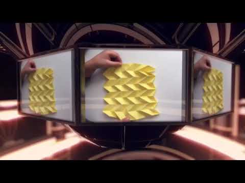 origami radiator for satellites - YouTube