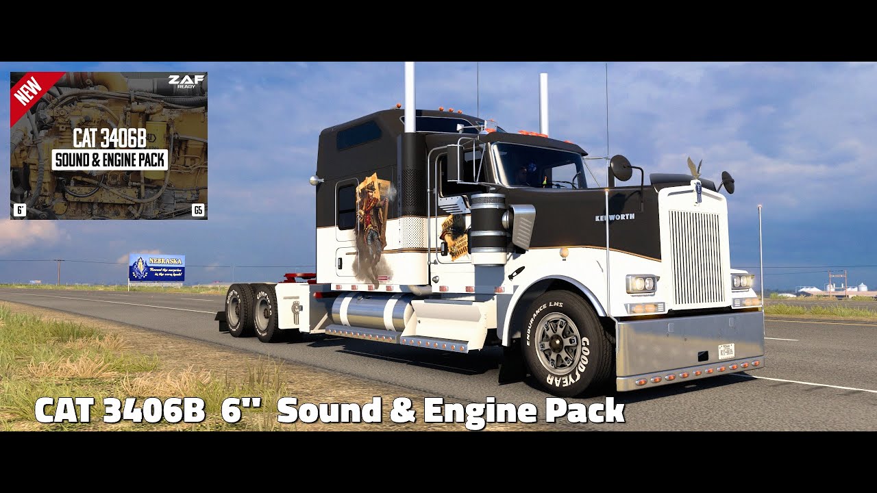 ATS ★ NEW ★ CAT 3406B 6" Sound & Engine Pack by ZEEMODS American Truck ...