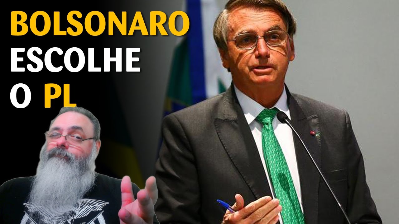 Bolsonaro decide se filiar ao PL, Partido Liberal, número 22 - YouTube