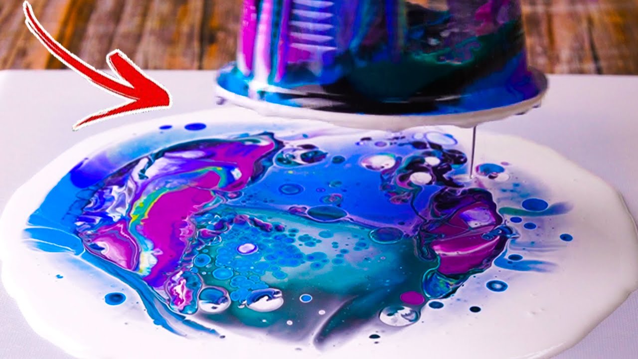 Awesome Abstract Pouring Painting On Canvas You Should Know - YouTube