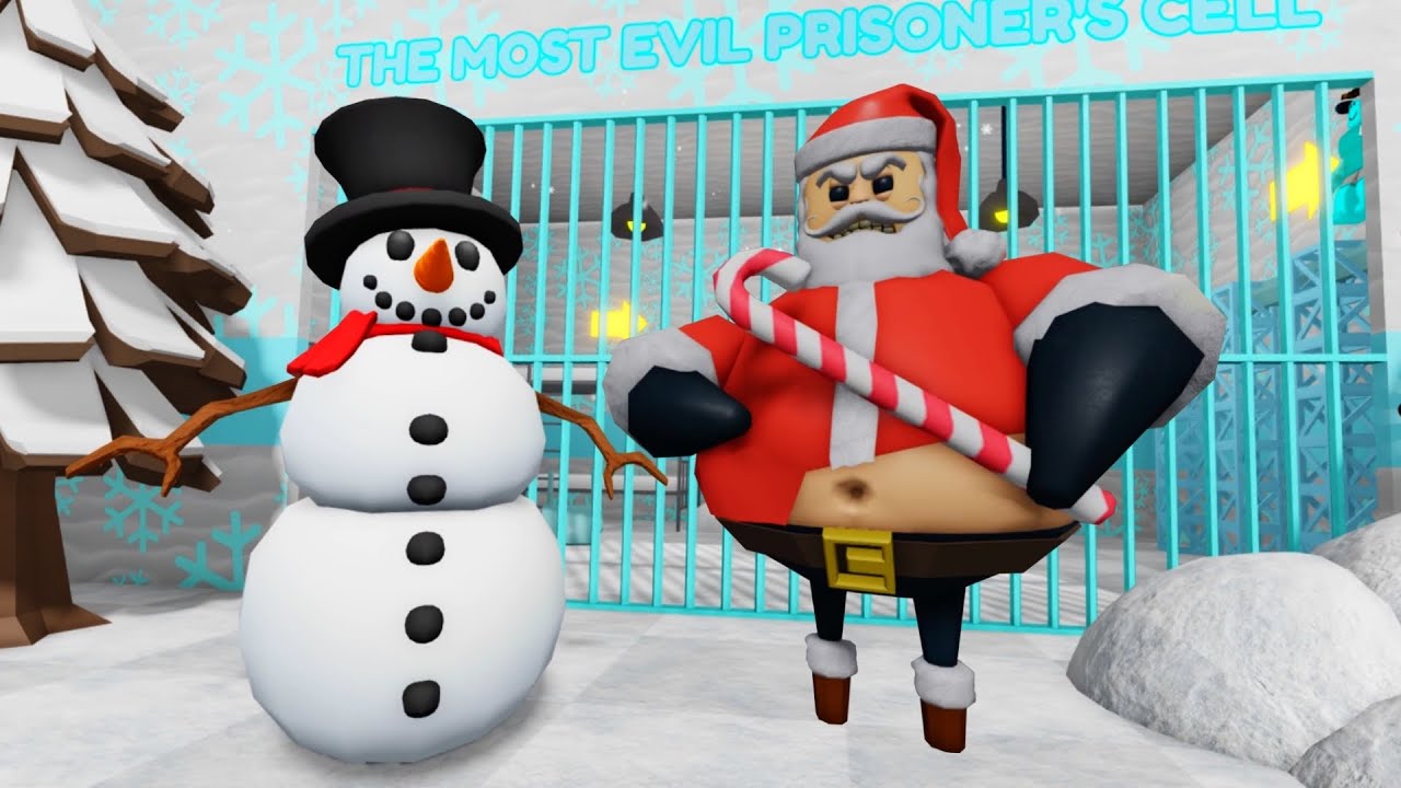 ☃️ SNOWMAN'S BARRY PRISON RUN! ☃️ - YouTube