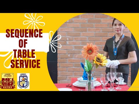 Sequence of Table Service - YouTube