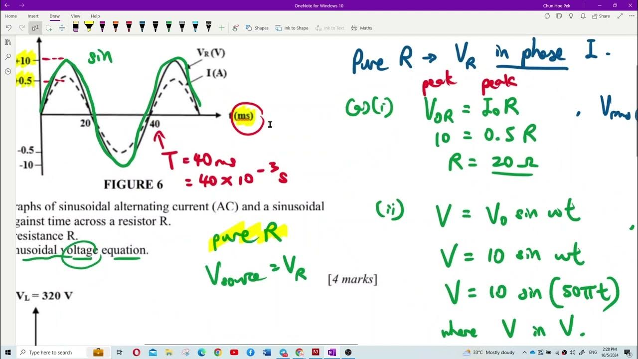 Matriculation Physics: RCL circuit problem - YouTube