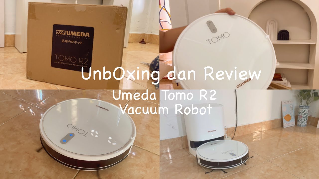 Unboxing dan Review Umeda Tomo R2 vacuum Robot | kegiatan ibu rumah ...