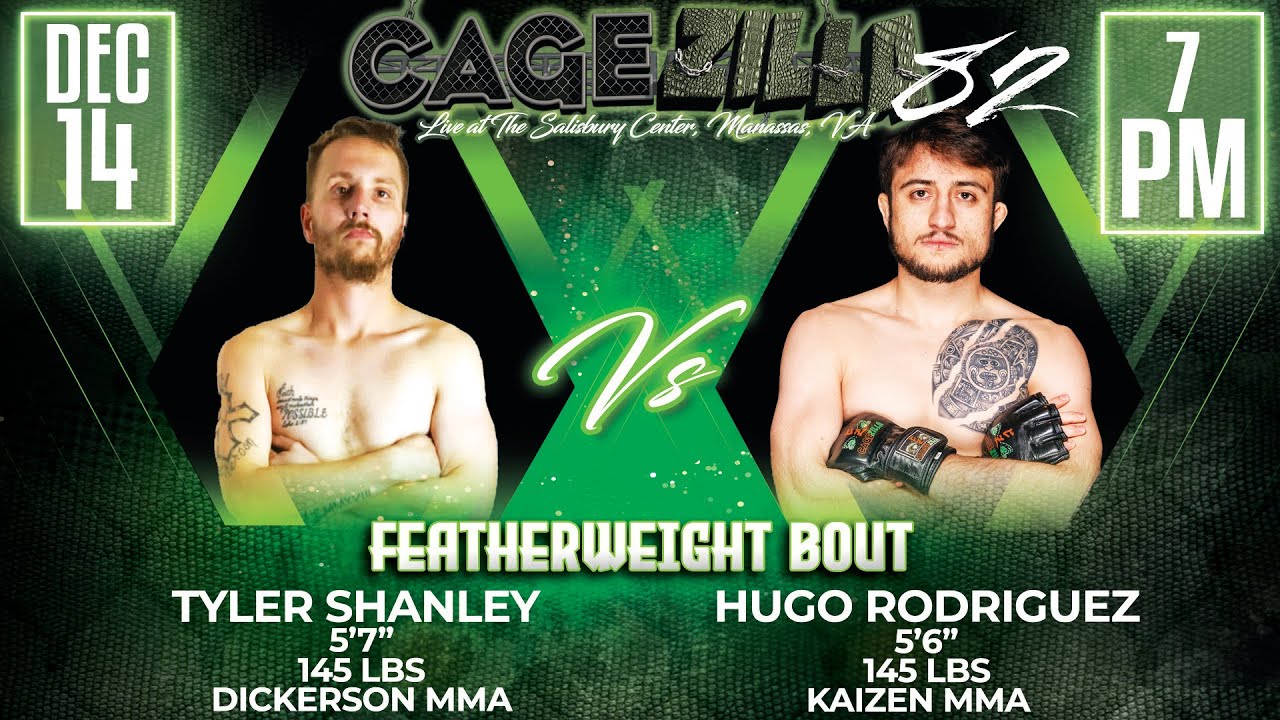 CageZilla 82 - Tyler Shanley vs Hugo Rodriguez - YouTube