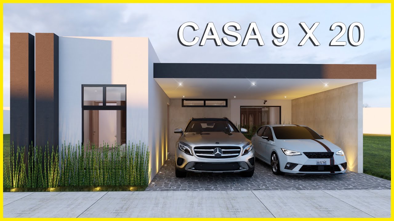 CASA 9 X 20 CON ALBERCA / 2 DORMITORIOS / ETAPA 1 - YouTube