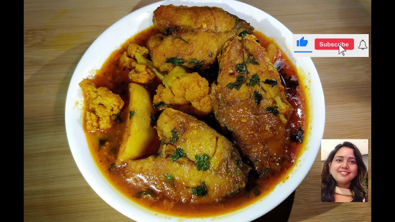 ফুলকপি আলু দিয়ে ভেটকি মাছের ঝোল রেসিপি | Aloo Phulkopi Diye Bhetki ...