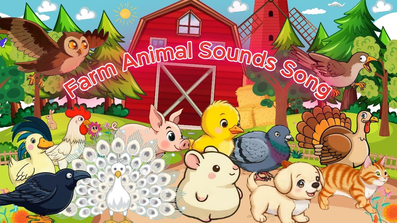 Farm Animal Sounds Song | Nursery Rhymes | Joyful Jungle Jams - YouTube
