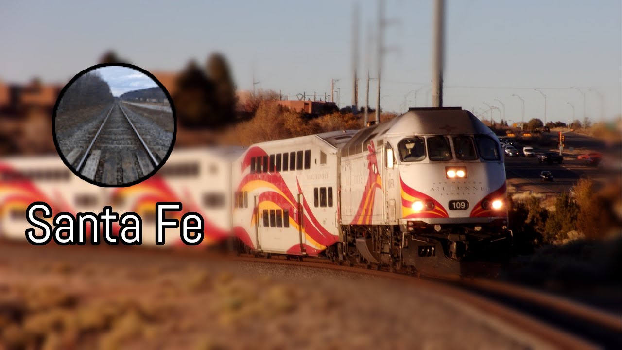 [HD 60FPS] Loads of New Mexico Rail Runner trains in Santa Fe, NM ...