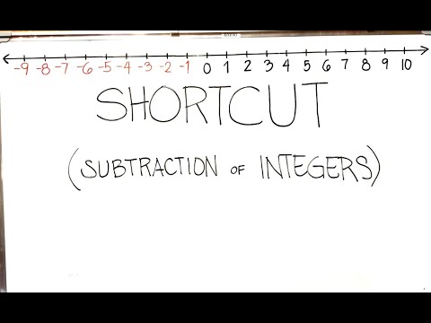 Subtraction of Integers Shortcut Method, Bisaya Version, The Easy Way on How to Subtract ...
