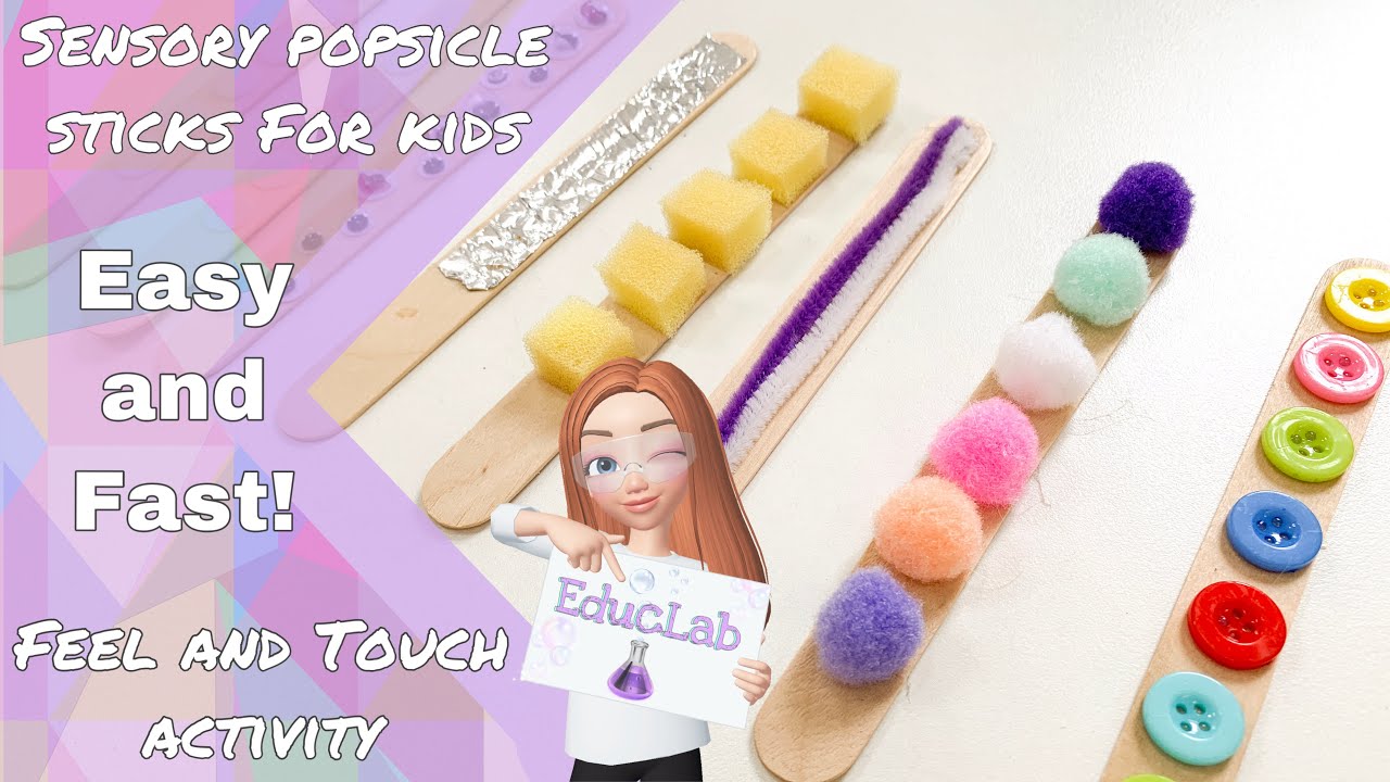 Amazing and easy texture sticks for toddlers.Child tactile development ...