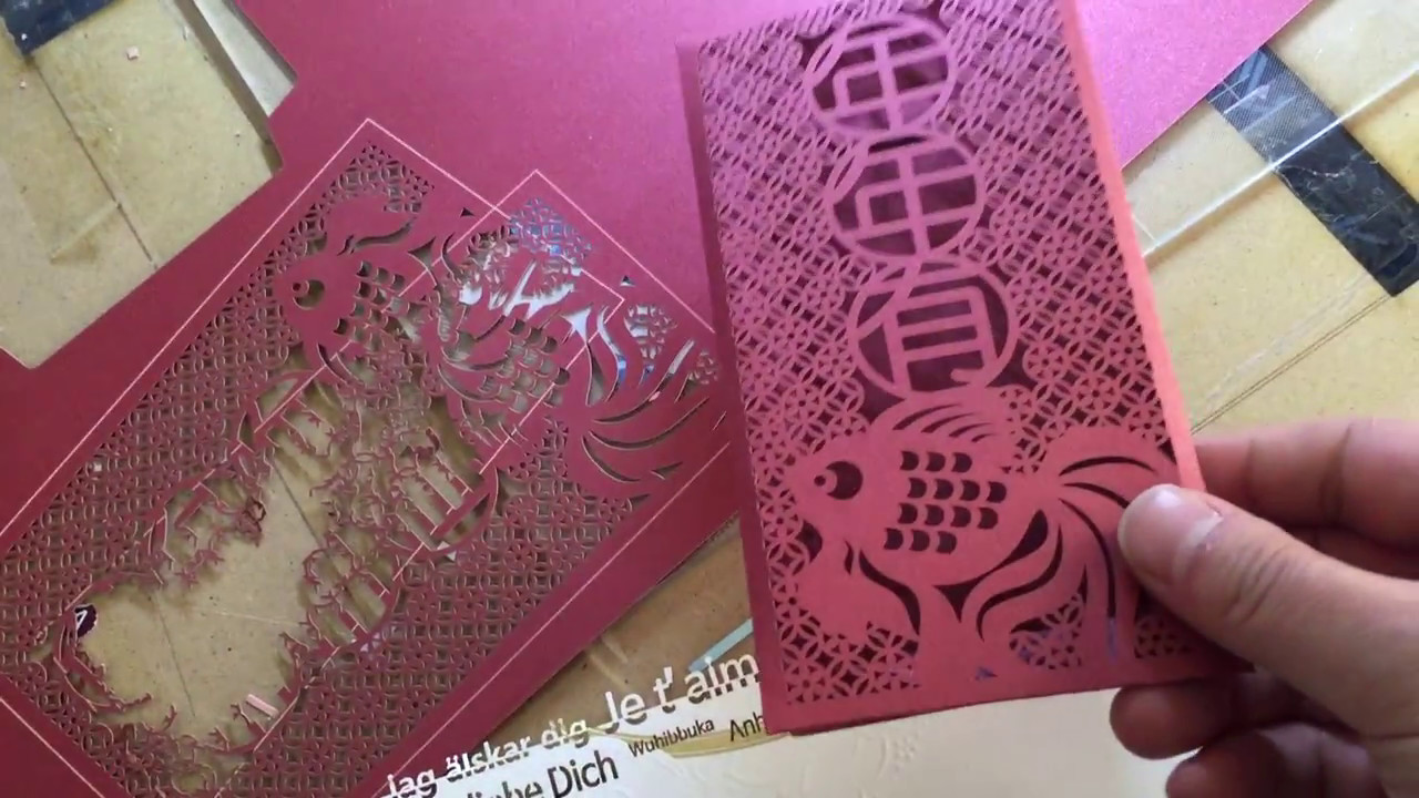 ARGUS LASER+Chinese Red Packet Laser Cutting Machine - YouTube