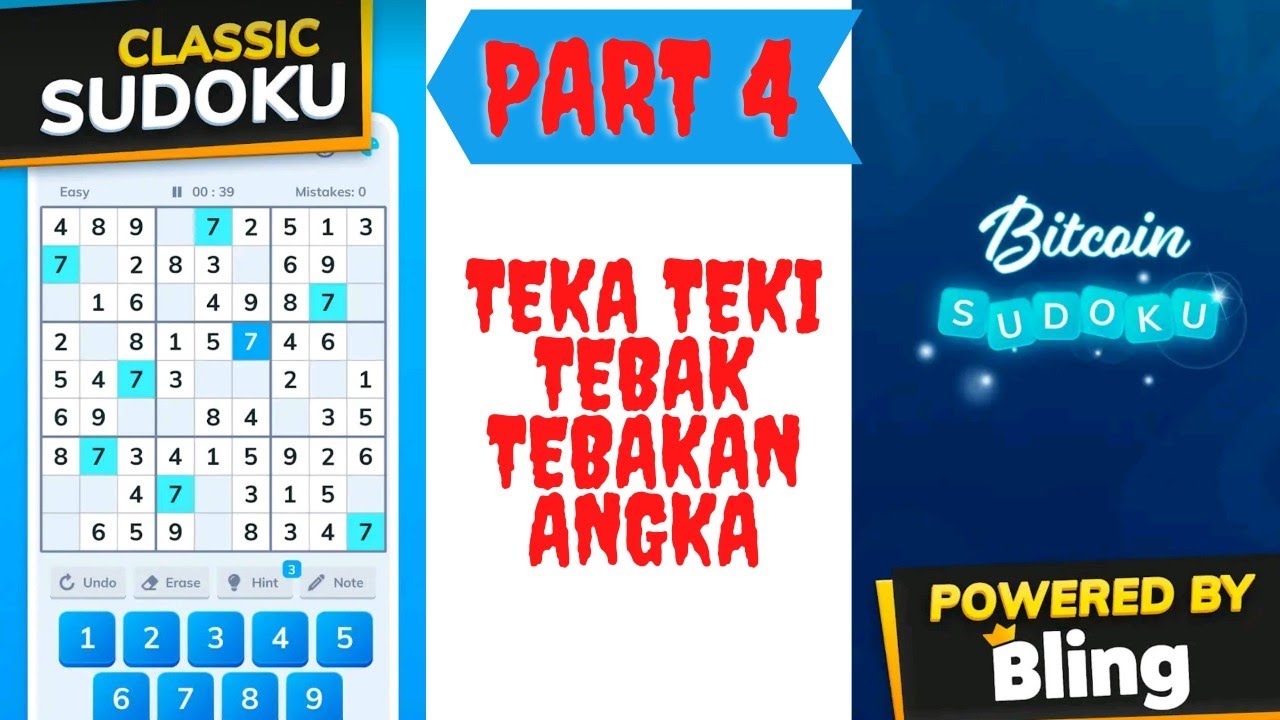(Part 4) Teka Teki Tebak Tebakan Angka | Game Bitcoin Sudoku | Belajar ...