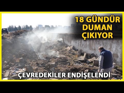 Diyarbakır’da Deprem Sonrası Yerin Altından Çıkan Duman 18 Gündür Tütüyor