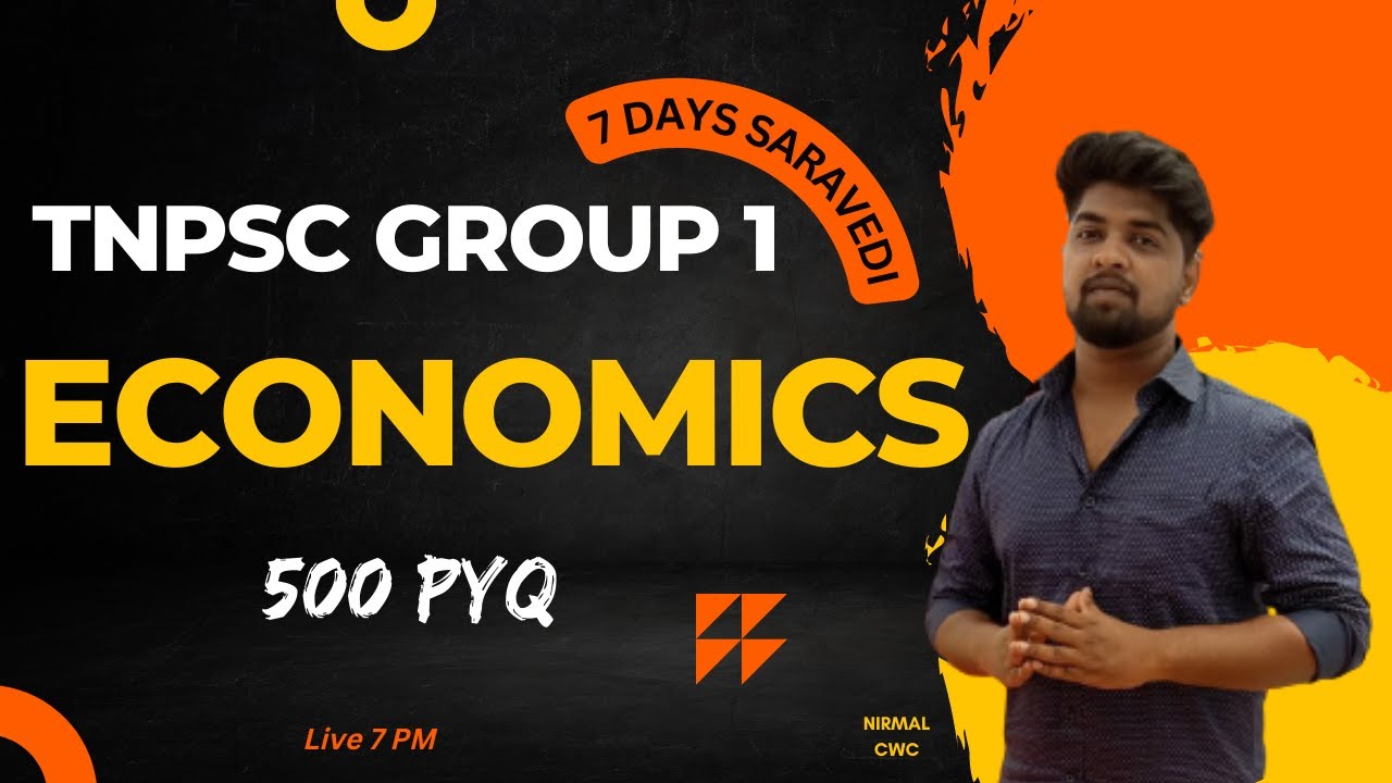 7 Days Saravedi Plan - Group 1 2022 | DAY 1 Economics - Test 1 | 500 ...