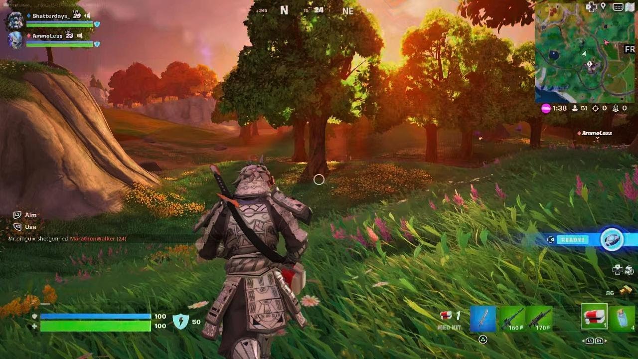 Fortnite PS5 Triple piñata find with bush campers waiting lol - YouTube