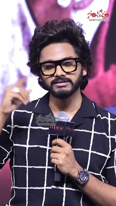 Super Hero Teja Sajja Speech At Mirai Movie Glimpse Launch Event | Santosham Suresh - YouTube