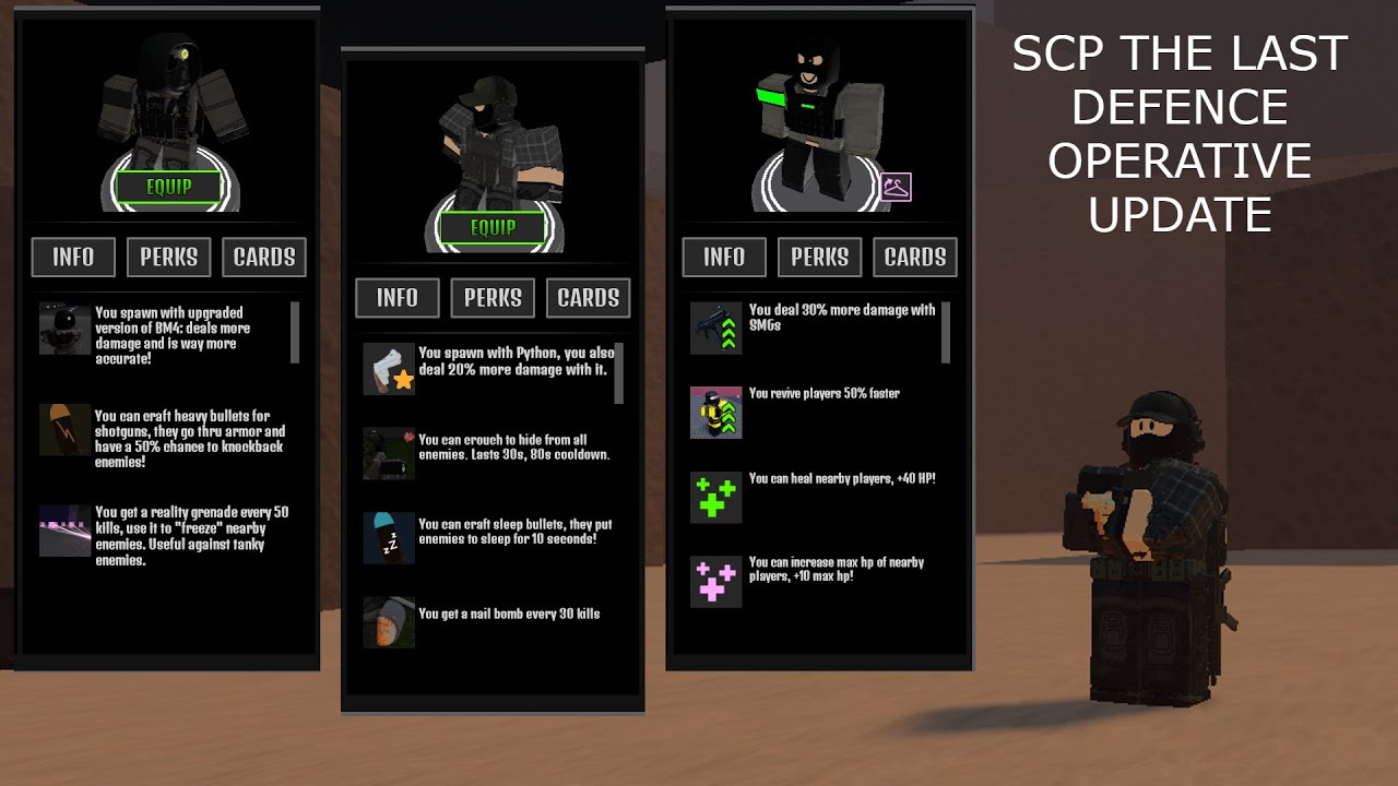 SCP The Last Defence Operative Overhaul Update - YouTube