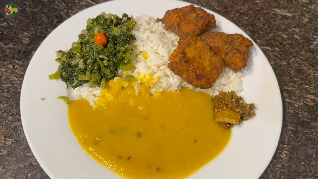 Cooking Dhal Rice an Bhajee with Fried Fish. - YouTube