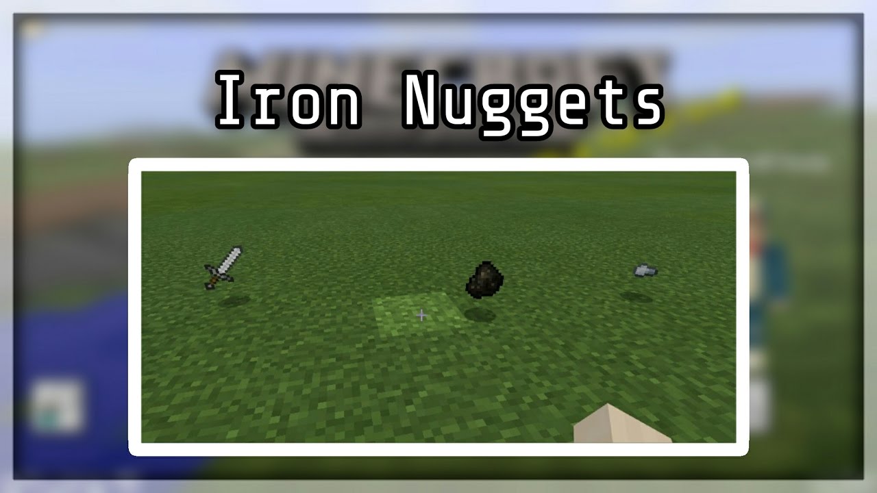 Iron Nuggets! - 1.1 Features - Minecraft PE (Pocket Edition) - YouTube