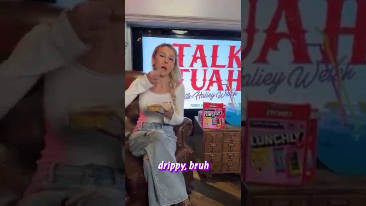 Hawk Tuah girl tries Lunchly. The meme is real bro 😭😭#hawk #tuah# ...