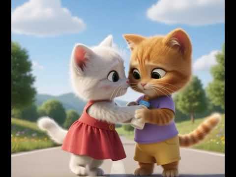 Adorable Kitty Duo on a Sunny Adventure 🌞🐾 #CuteCats #3DAnimation #CocoBunny